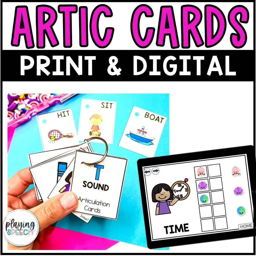 D Sound Articulation Activities for Speech Therapy — Playing Speech ...
