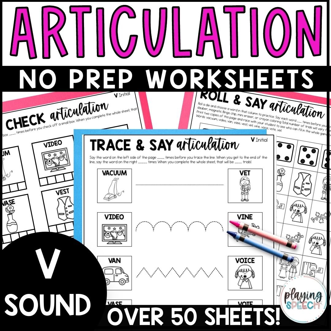 R Sound Articulation Worksheets for Speech Therapy — Playing Speech ...