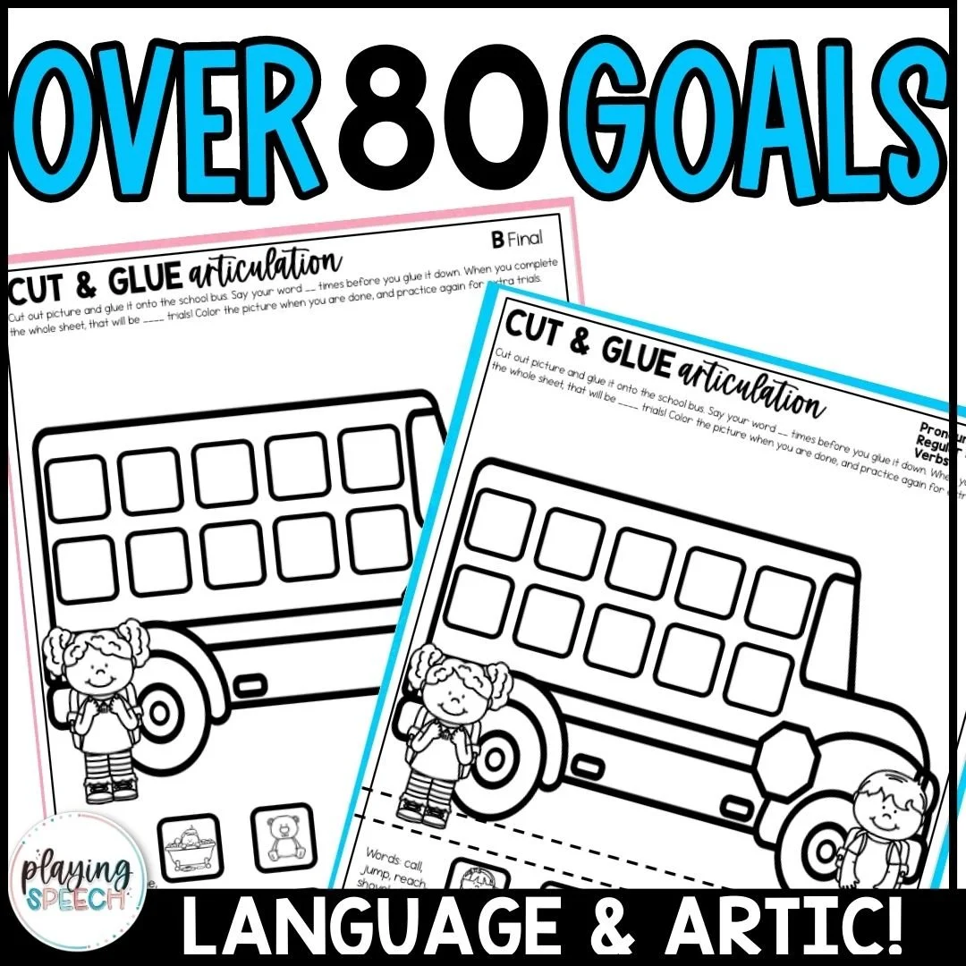 Easter Themed Speech Therapy Articulation and Language Worksheets ...