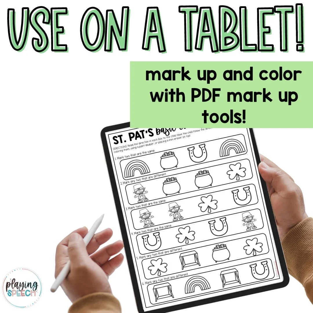 Speech Therapy Resources — Playing Speech | Speech Therapy Activities ...