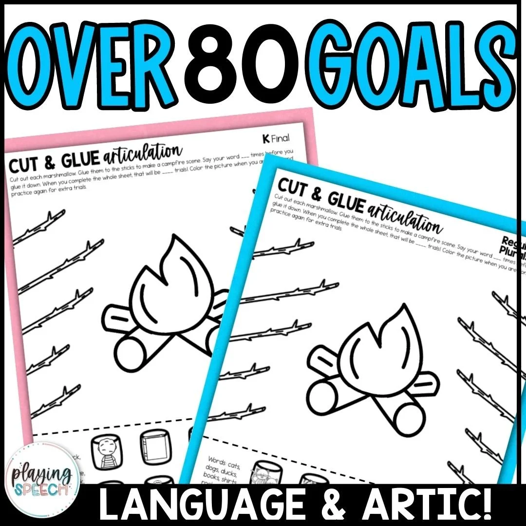 Easter Themed Speech Therapy Articulation and Language Worksheets ...