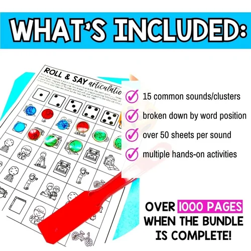 Speech Therapy Homework For The Whole Year BUNDLE — Playing Speech ...