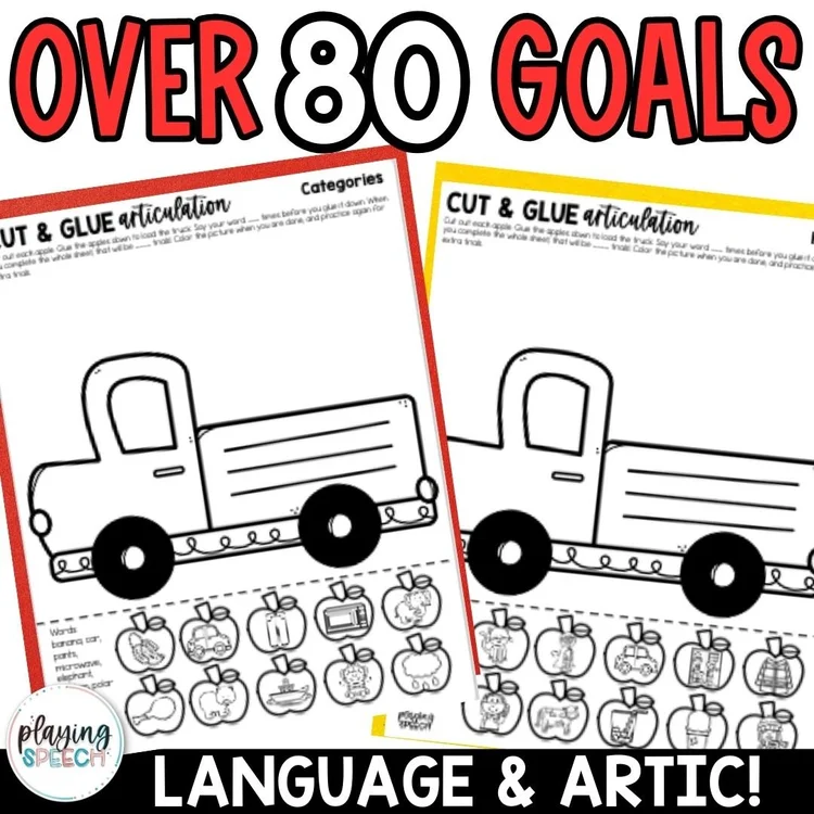 Christmas Themed Speech Therapy Articulation and Language Worksheets ...