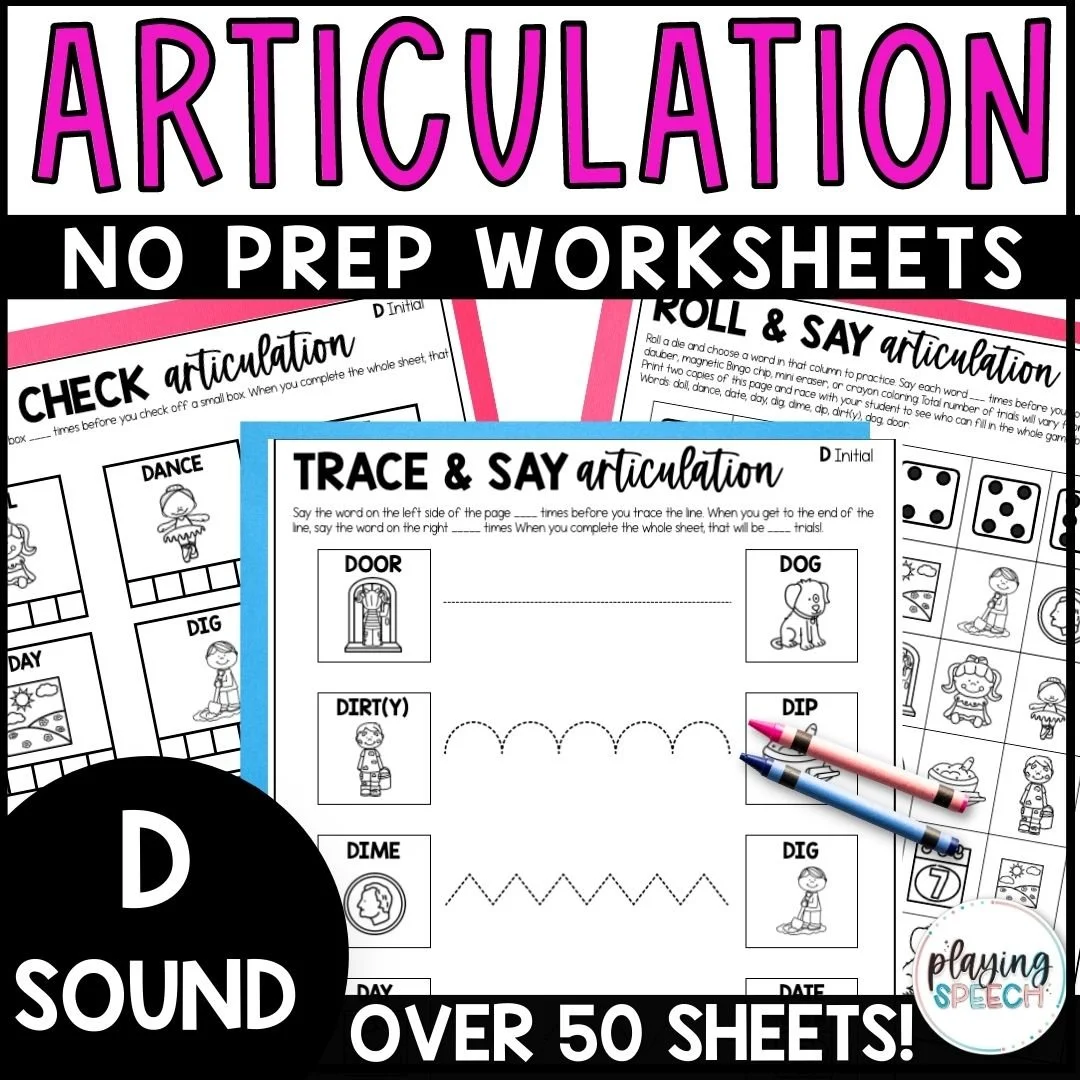Z Sound Articulation Worksheets for Speech Therapy — Playing Speech ...
