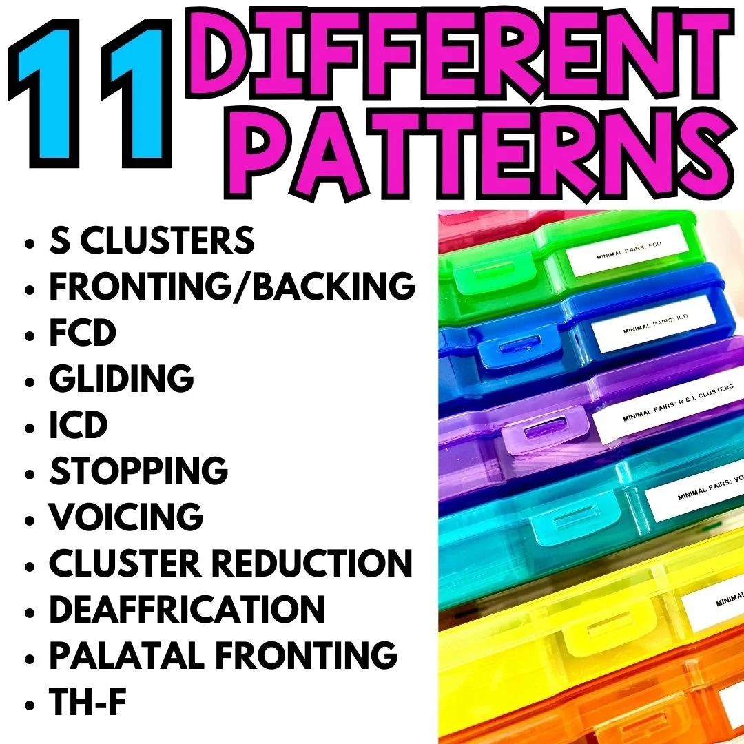 Mini Minimal Pairs Cards for Speech Therapy — Playing Speech | Speech ...