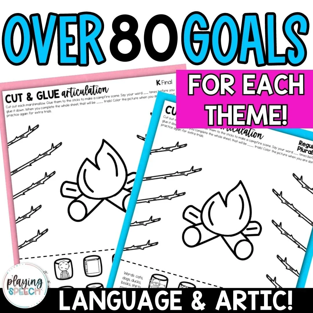 No Prep Speech Therapy Articulation and Language Crafts BUNDLE ...