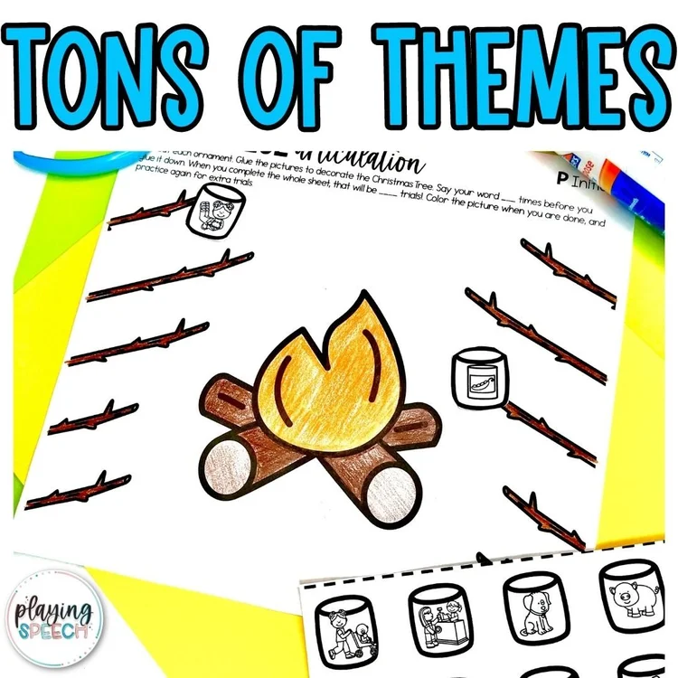 Easter Themed Speech Therapy Articulation and Language Worksheets ...