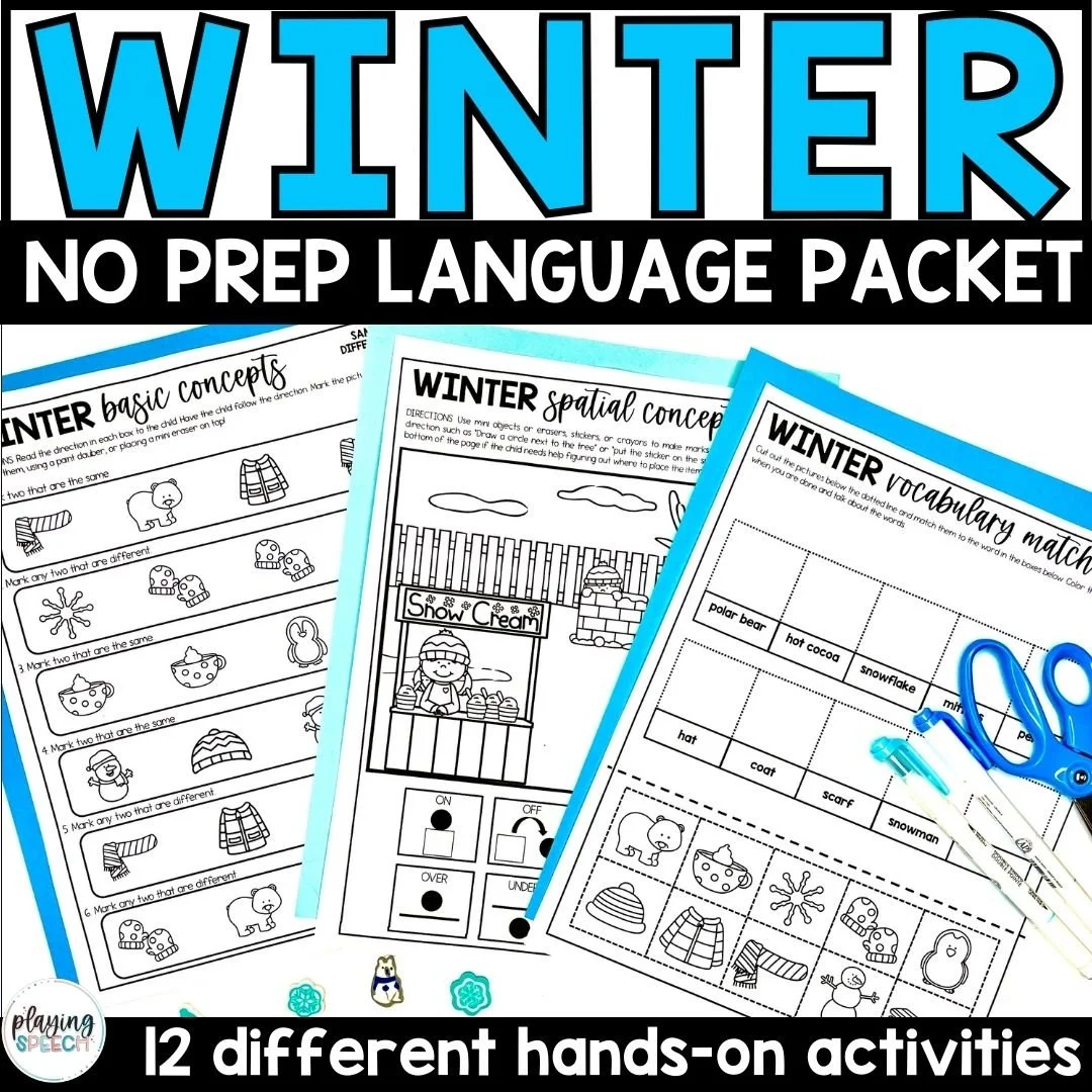 Valentine's Day Speech Therapy Activities — Playing Speech | Speech ...