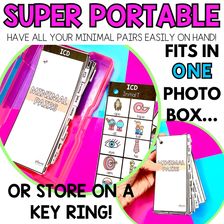 Minimal Pairs for Speech Therapy Printable and Boom Cards Bundle ...