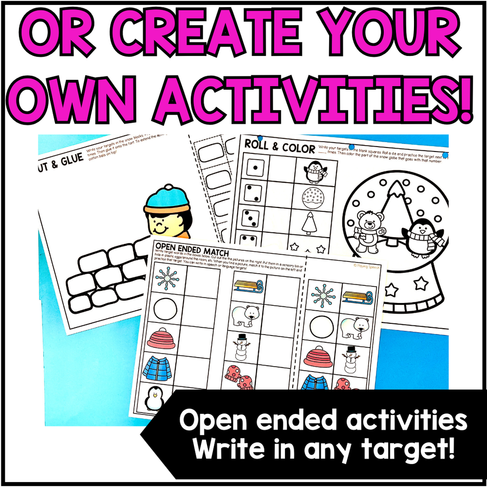 Back to School Speech and Language Thematic Unit — Playing Speech ...