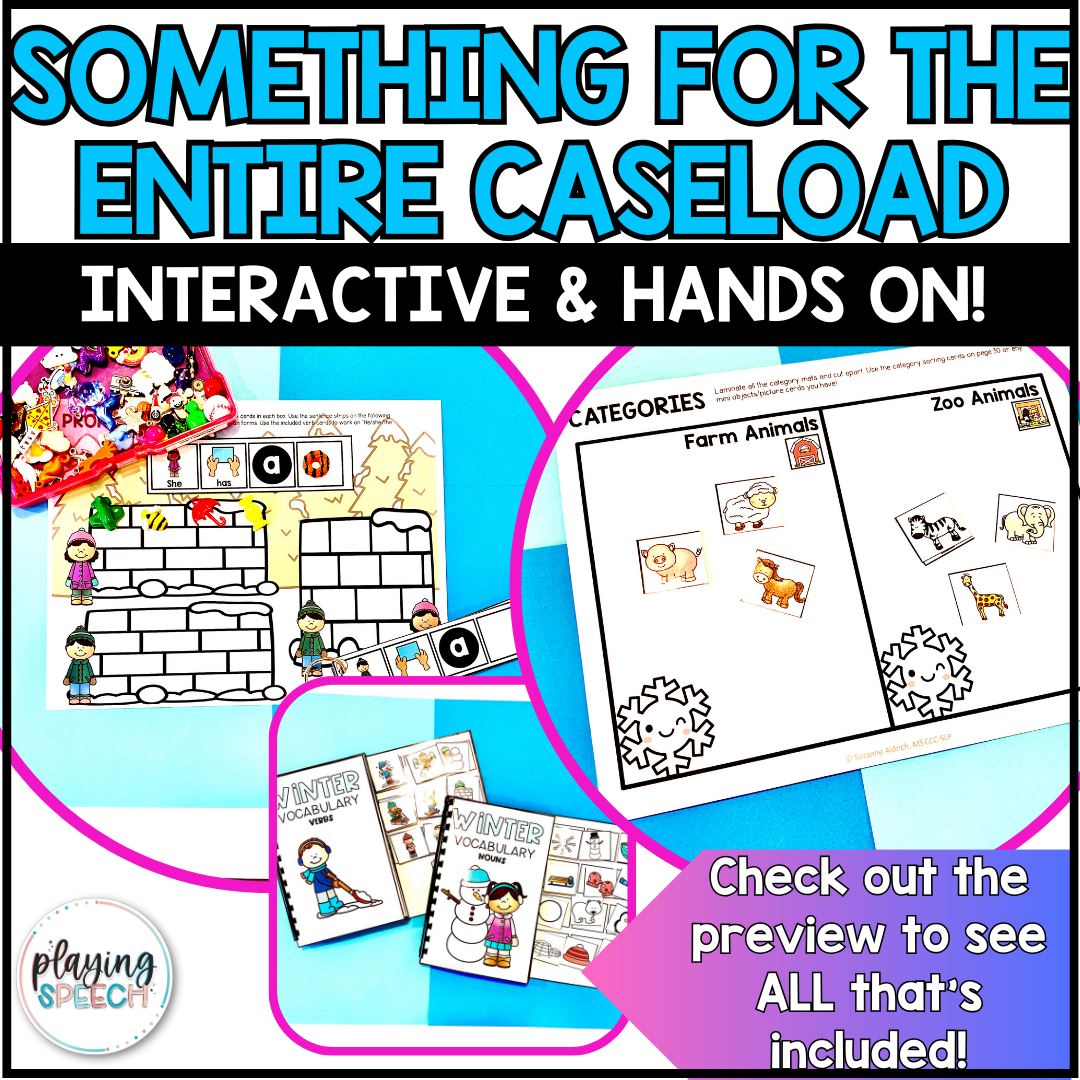 Back to School Speech and Language Thematic Unit — Playing Speech ...