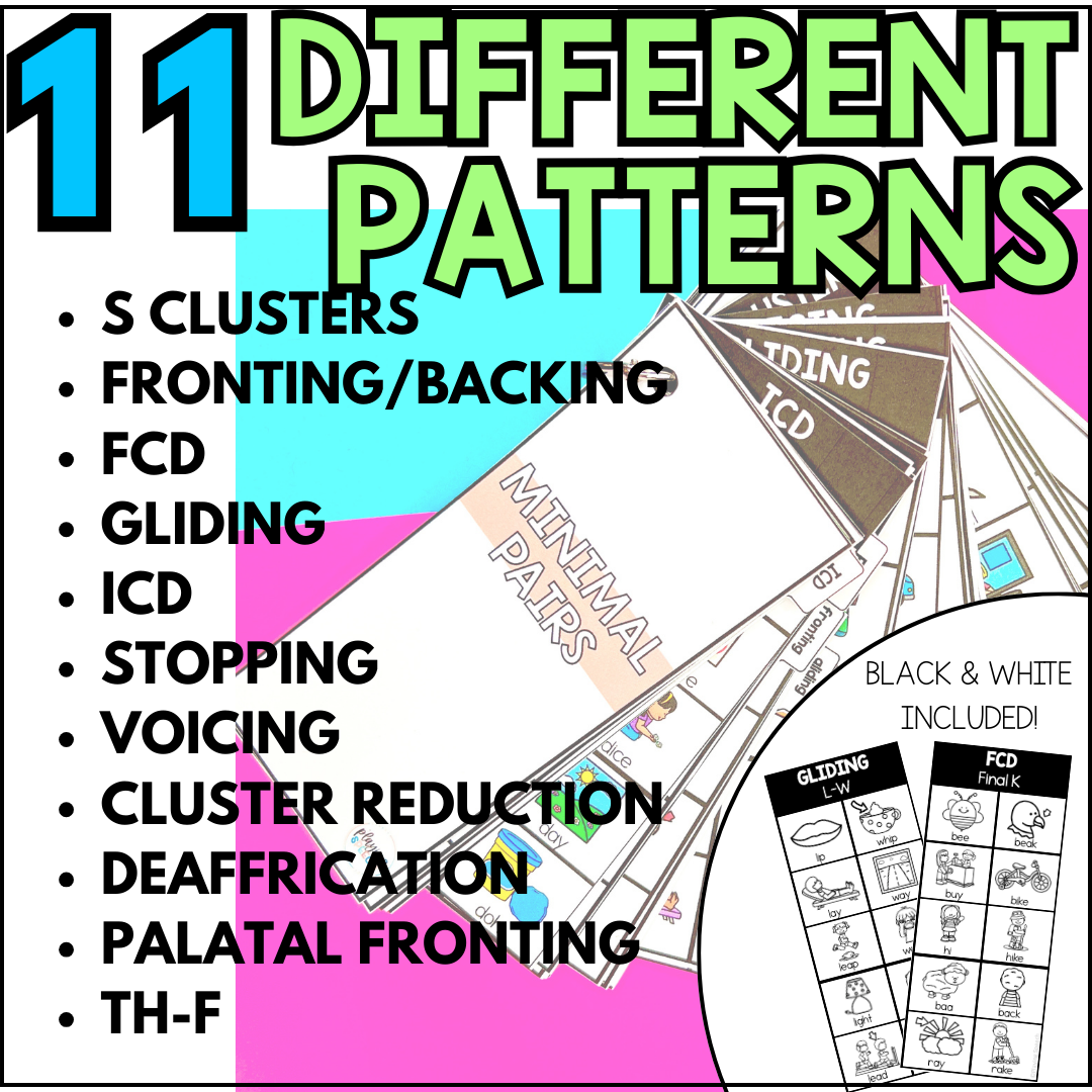 Minimal Pairs for Speech Therapy Printable and Boom Cards Bundle ...