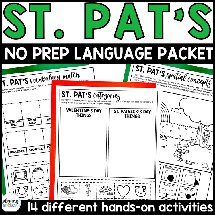 Valentine's Day Speech Therapy Activities — Playing Speech | Speech ...