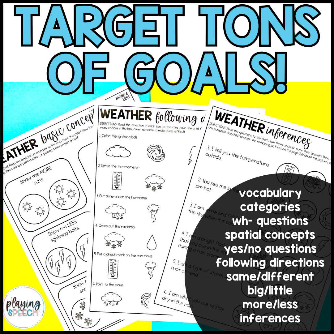 Fall Themed Speech and Language Activities — Playing Speech | Speech ...
