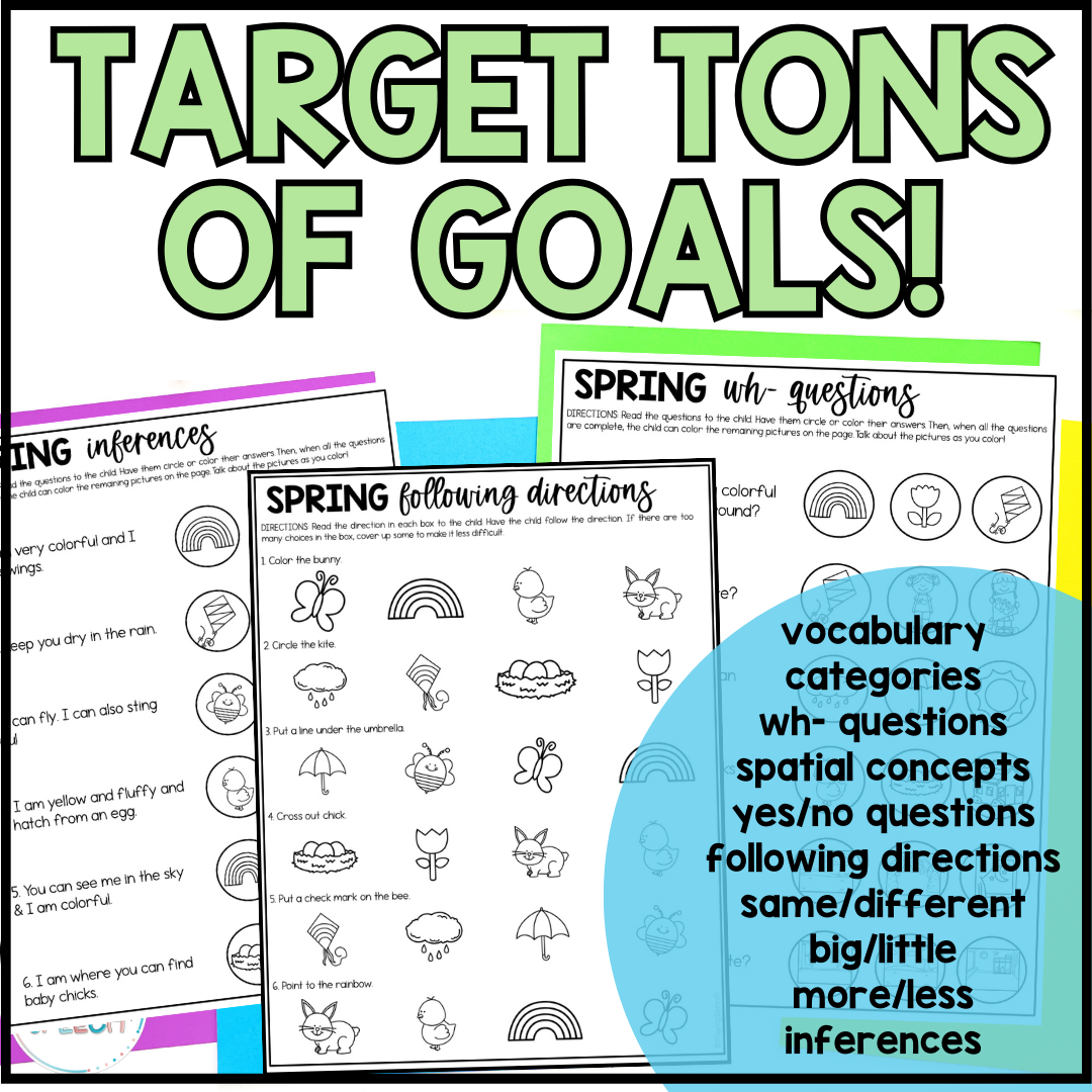 Farm Themed Speech and Language Activities — Playing Speech | Speech ...