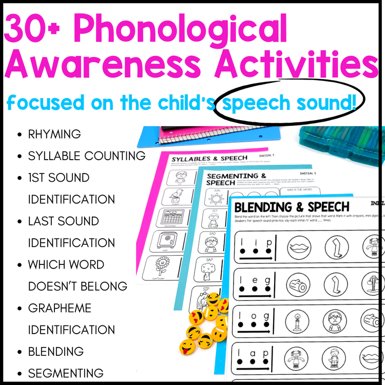 Phonological Awareness Activities for Speech Therapy | F and V Sound ...
