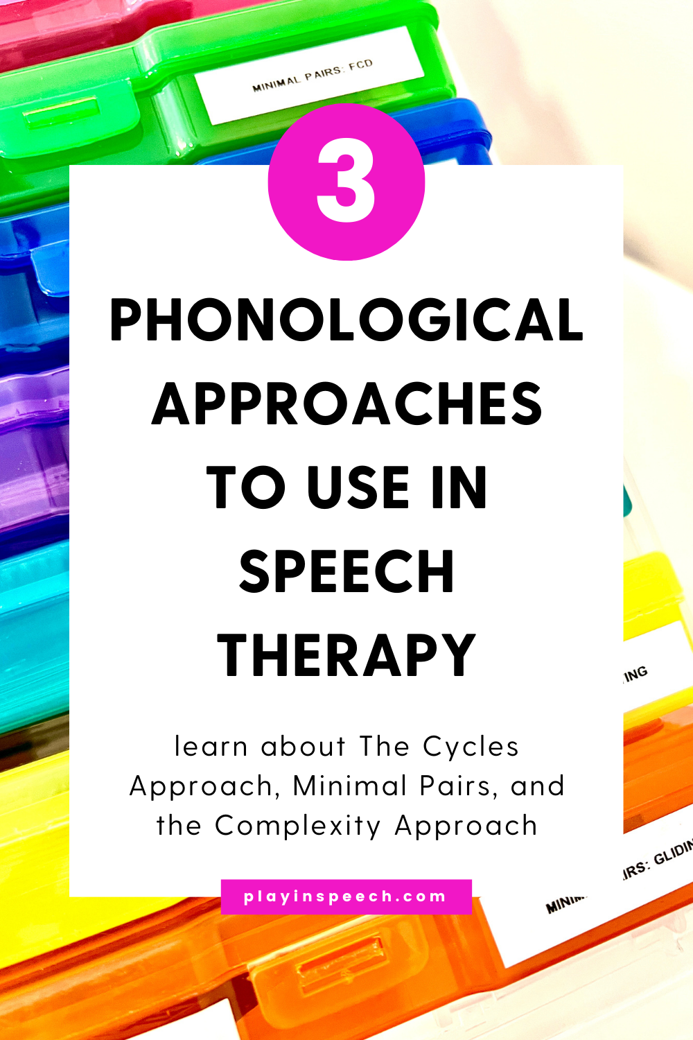 The Cycles Approach, Minimal Pairs, or Complexity Approach in Speech ...