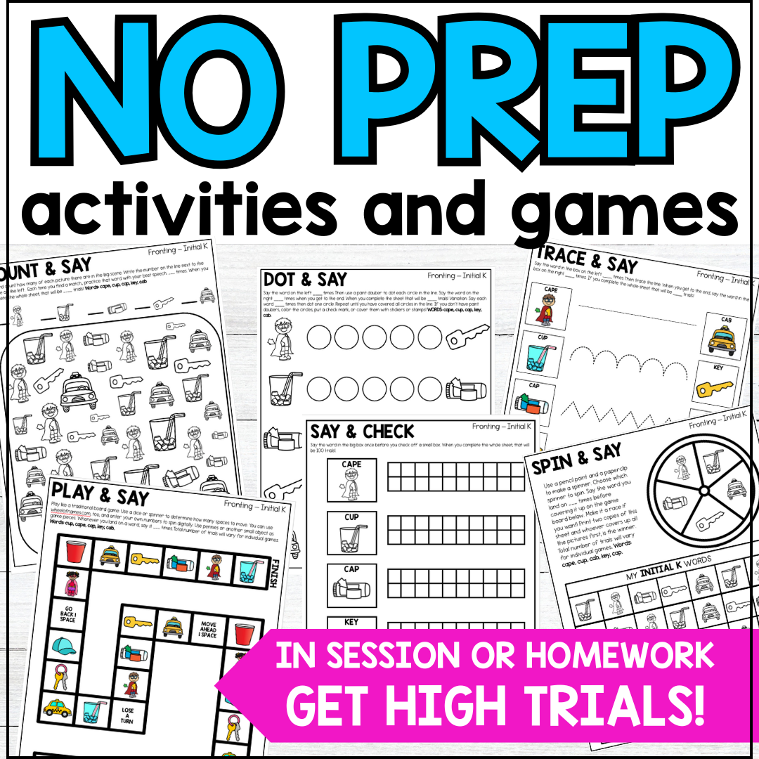 Cycles Complete Toolkit — Playing Speech | Speech Therapy Activities ...
