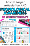 Phonological Awareness and Speech Sound Disorders: What Every SLP ...