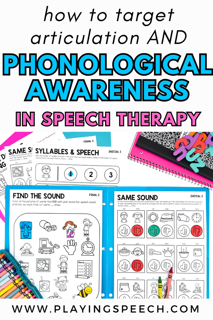Phonological Awareness and Speech Sound Disorders: What Every SLP ...