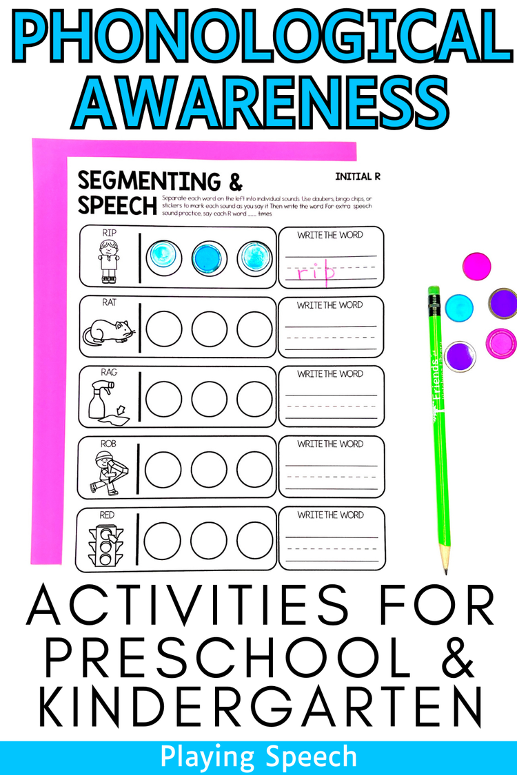 Phonological Awareness and Phonics for Preschoolers with Speech Sound ...