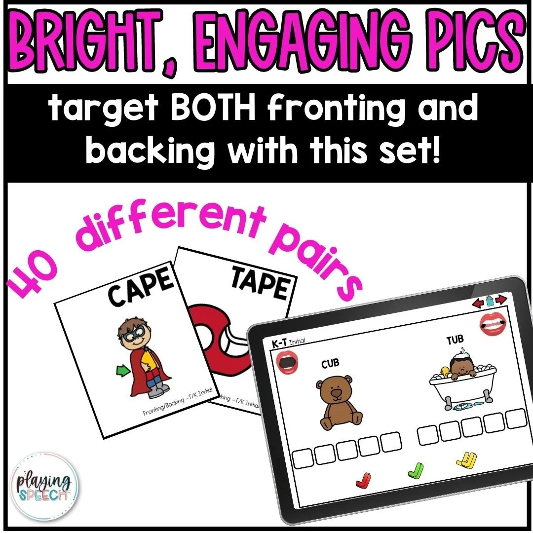 Initial Consonant Deletion Minimal Pairs — Playing Speech | Speech ...