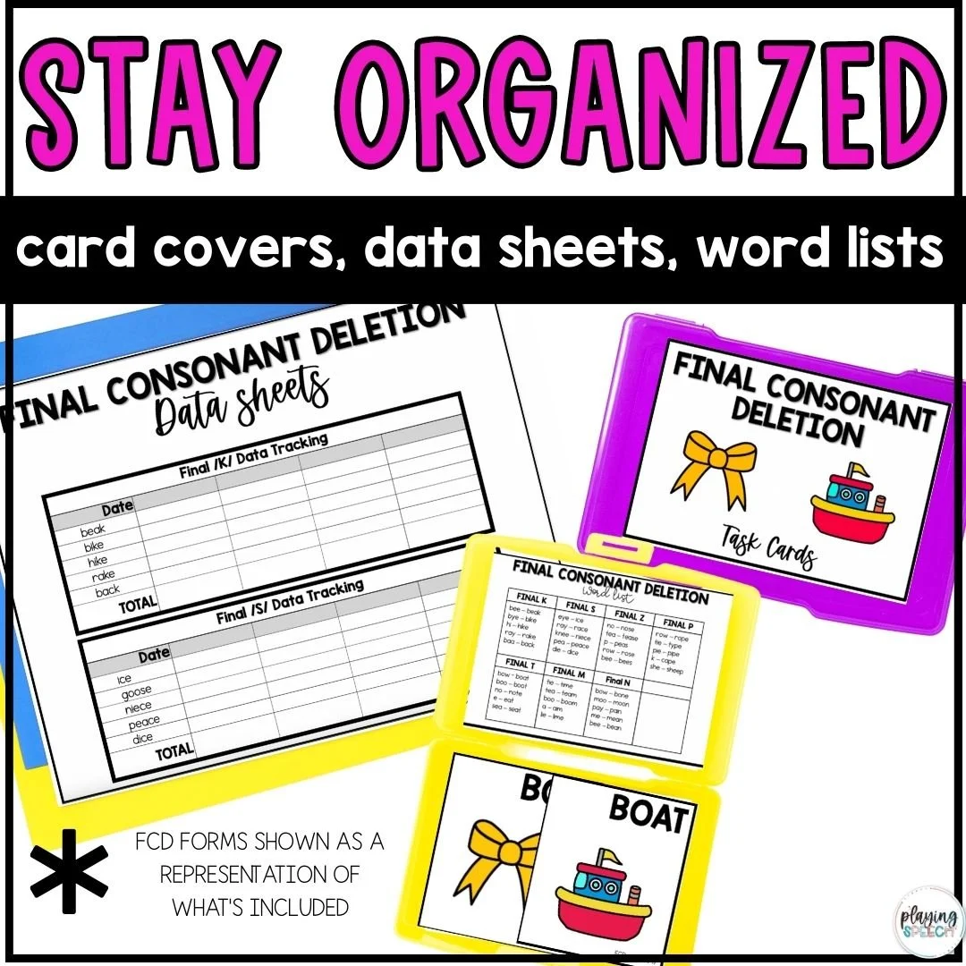 Mini Minimal Pairs Cards for Speech Therapy — Playing Speech | Speech ...