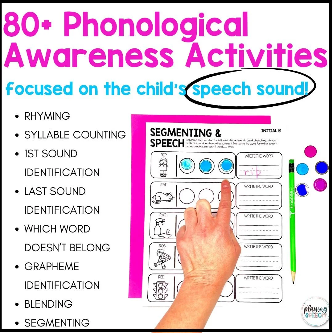 Phonological Awareness Activities for Speech Therapy | F and V Sound ...