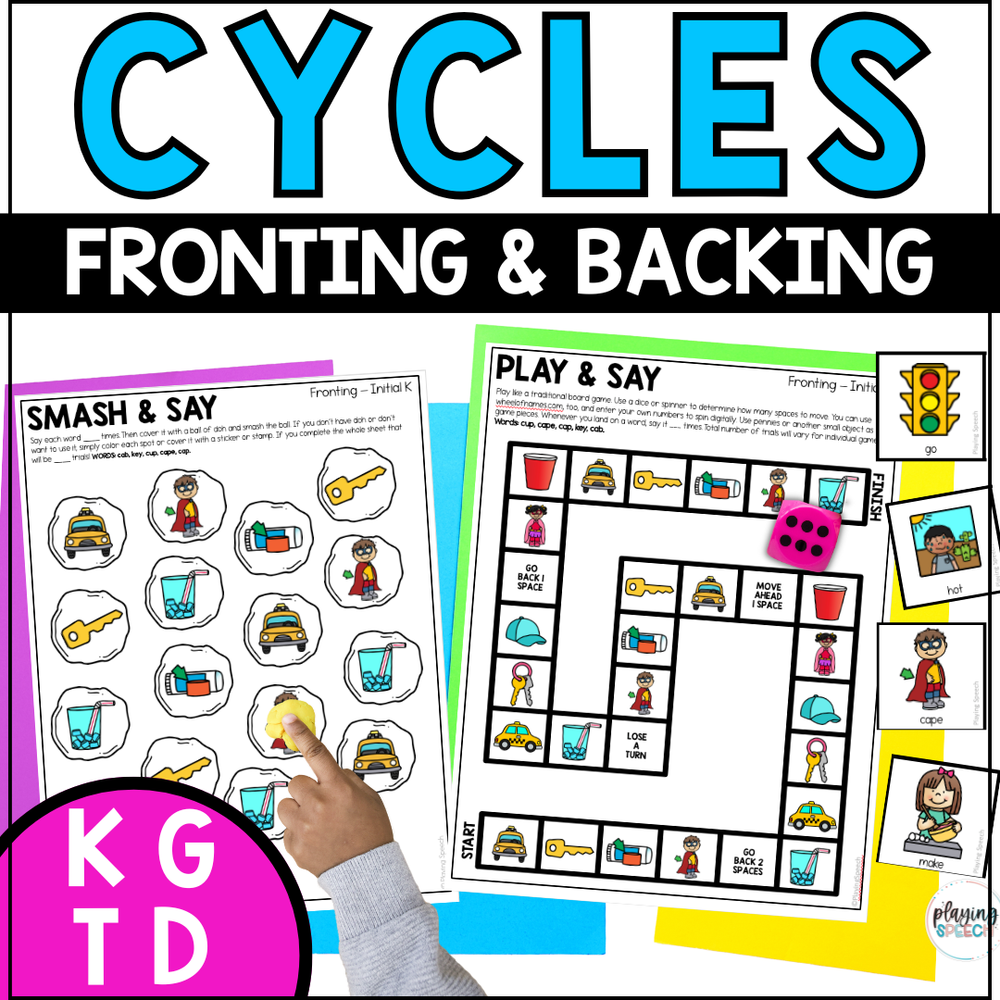 Cycles Complete Toolkit — Playing Speech | Speech Therapy Activities ...