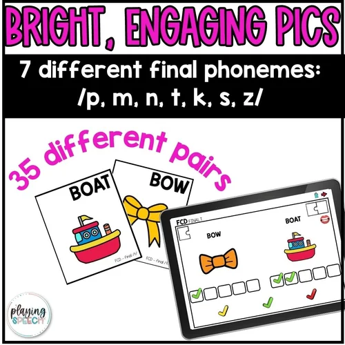 Initial Consonant Deletion Minimal Pairs — Playing Speech | Speech ...