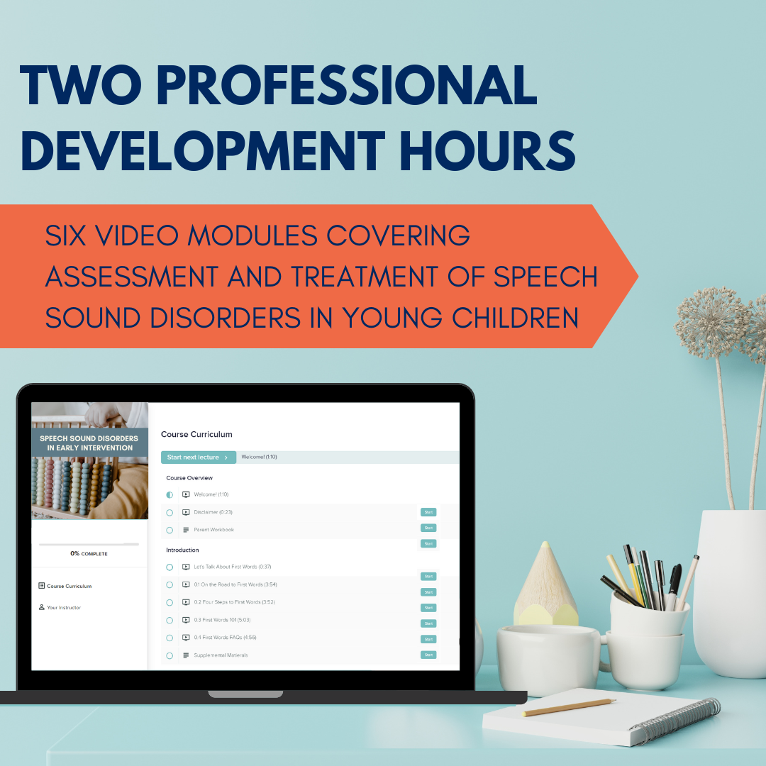 Speech Sound Disorders in Early Intervention — Playing Speech | Speech ...
