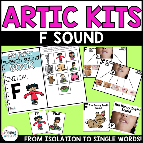 D Sound Articulation Activities for Speech Therapy — Playing Speech ...