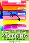 How to Target Stopping in Speech Therapy — Playing Speech | Speech ...