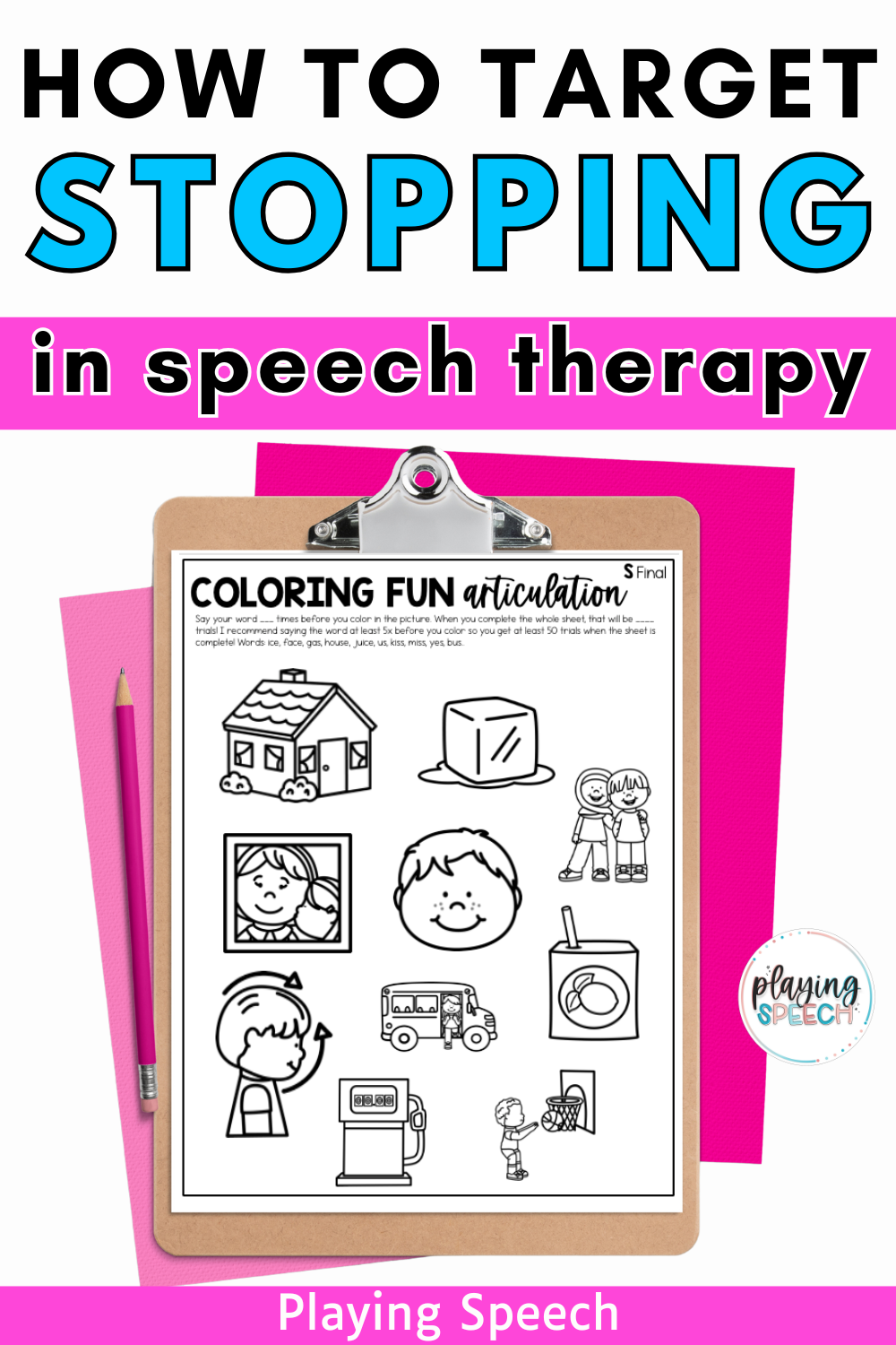 How to Target Stopping in Speech Therapy — Playing Speech | Speech ...