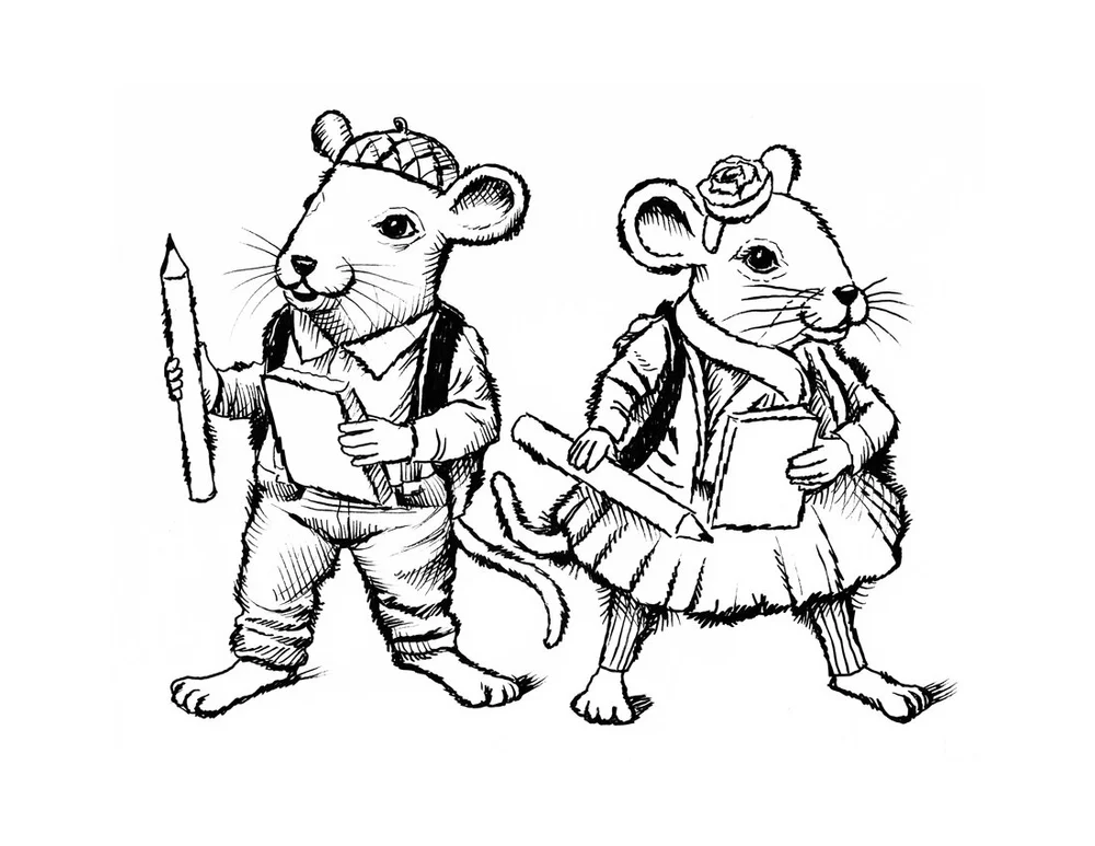 Town Mouse Country Mouse Coloring Pages