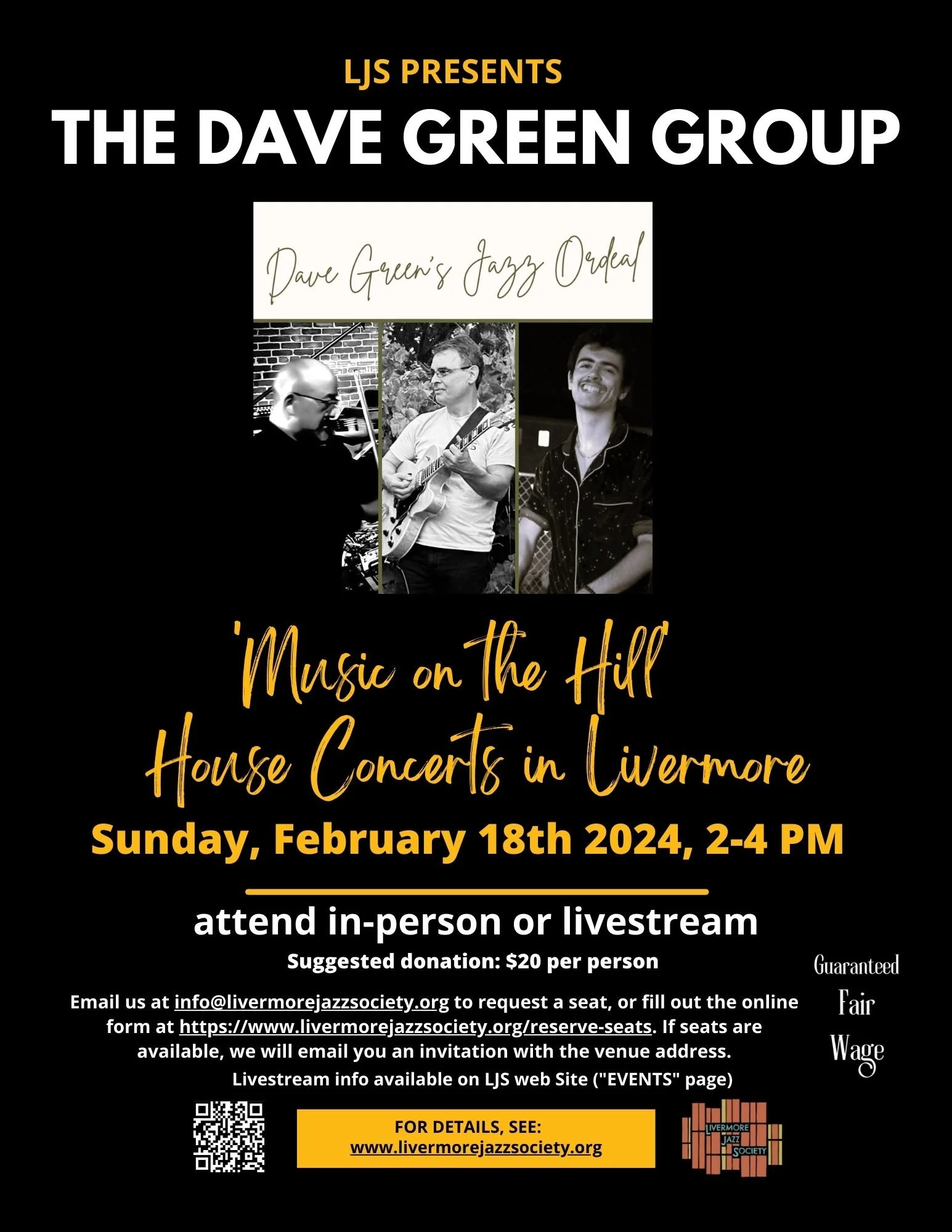The Dave Green Group — Livermore Jazz Society