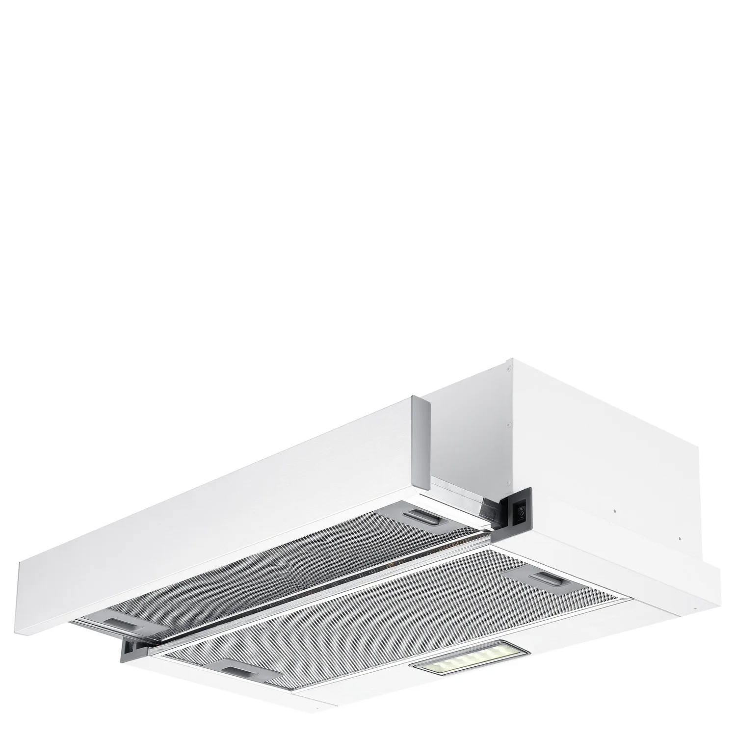 60cm Slide-out Rangehood, Stainless Steel Fascia — Esatto