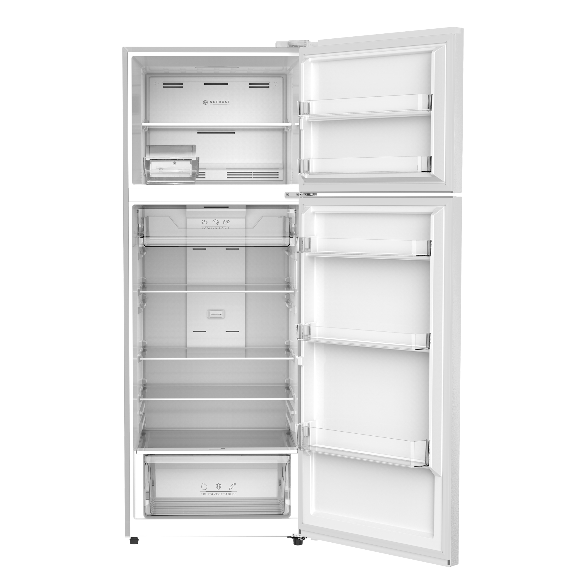 203L Top Mount Refrigerator, White — Esatto