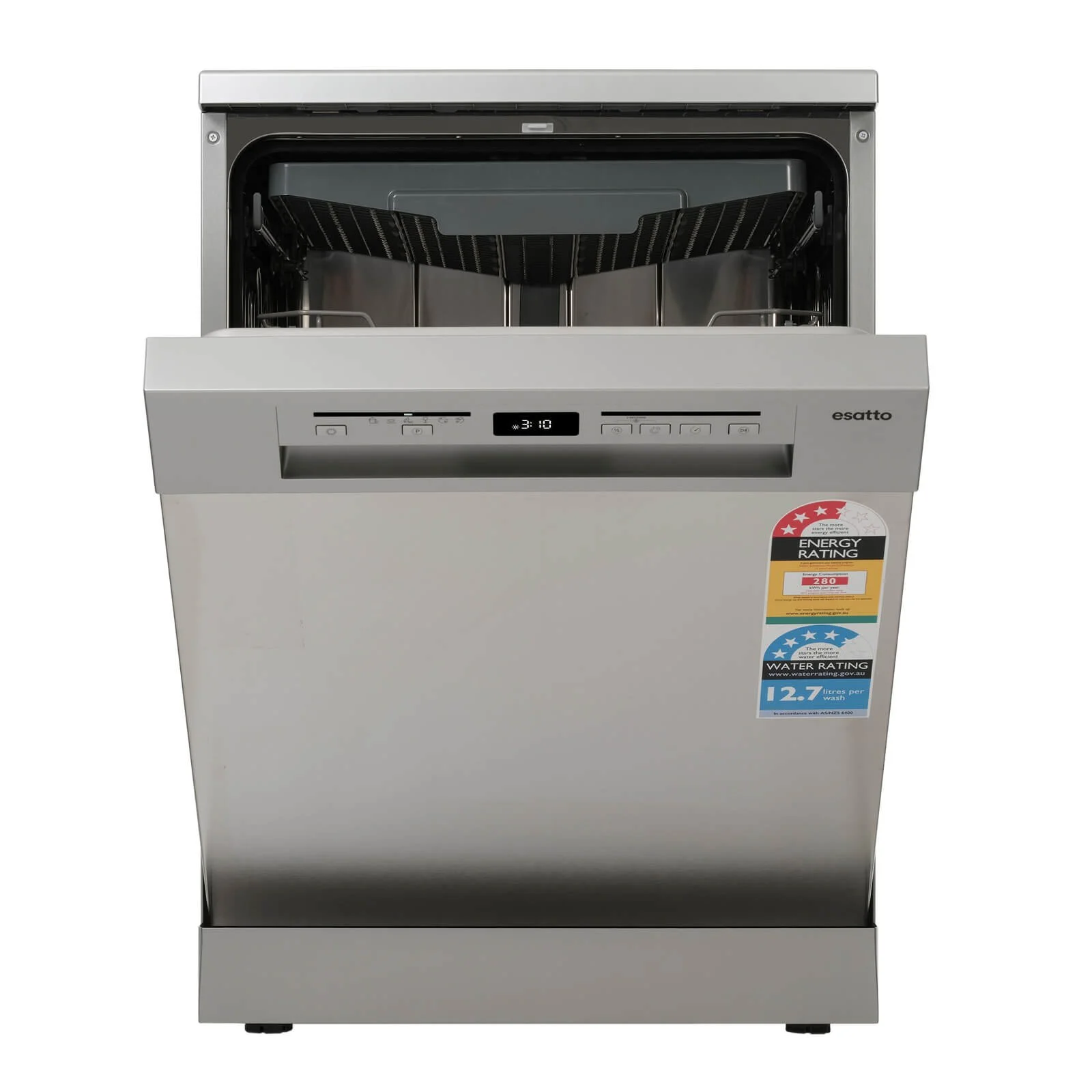 60cm Freestanding Dishwasher, Stainless Steel — Esatto