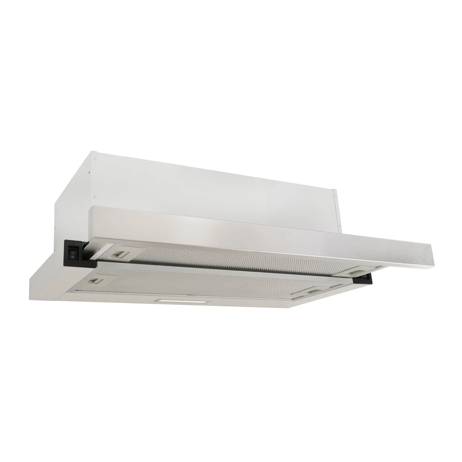 60cm Slide-out Rangehood, Stainless Steel Fascia — Esatto