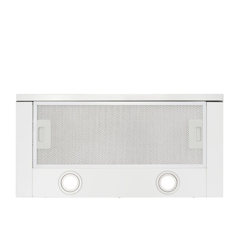 60cm Slide-out Rangehood, Black Glass Fascia — Esatto
