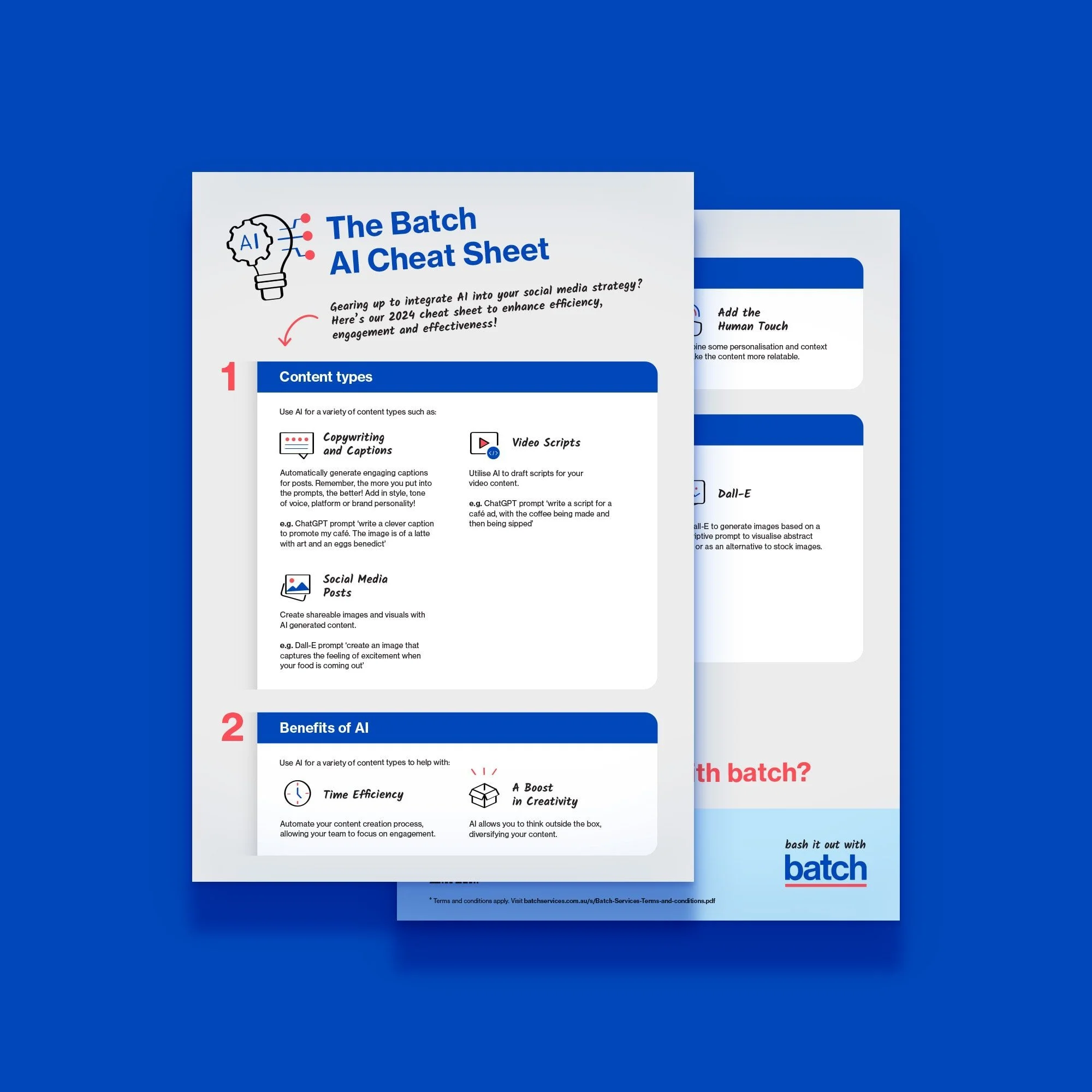 AI cheat sheet — Batch Services