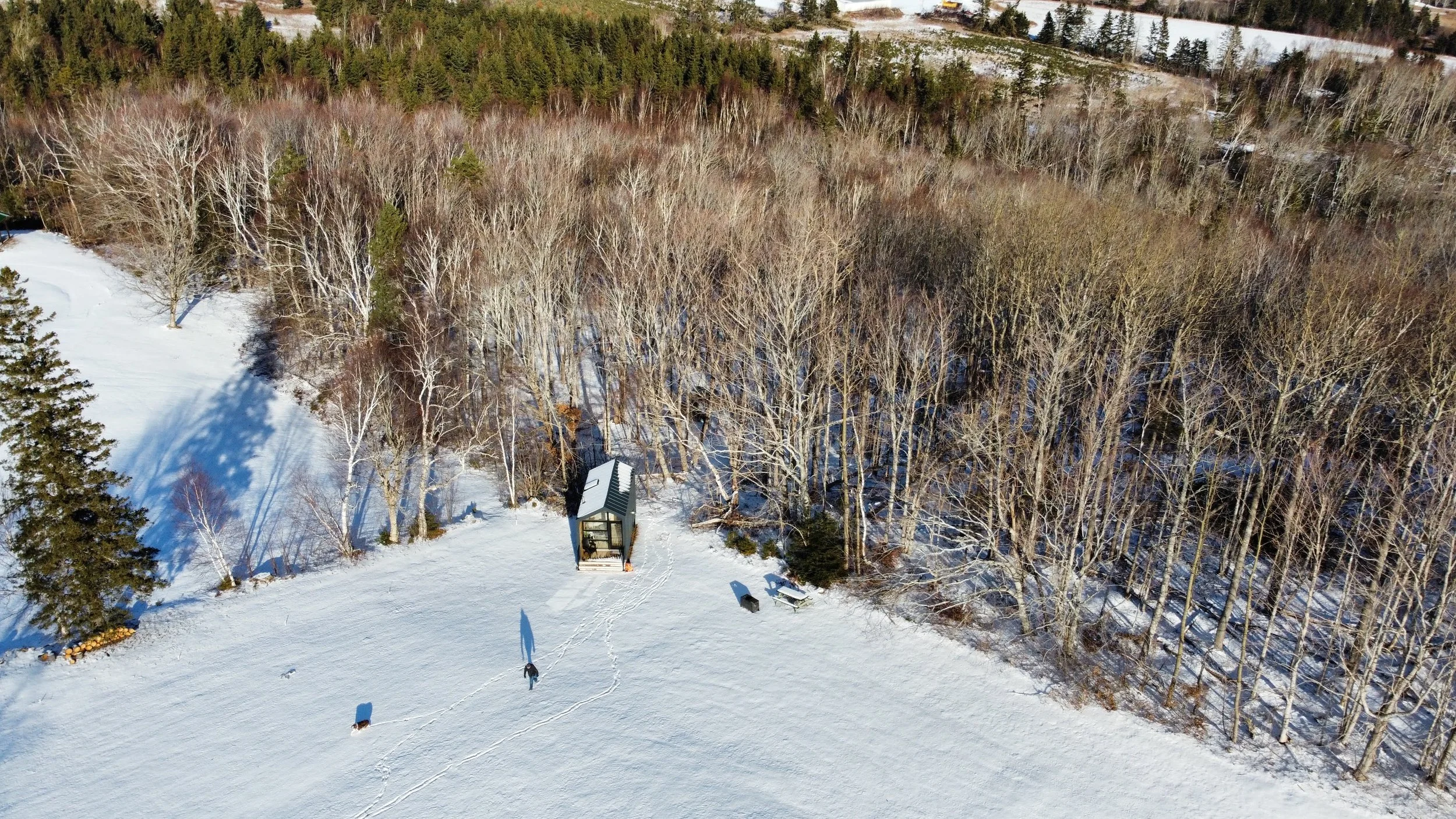 Meridian63° - Winter off-grid tiny cabin rentals in Strathgartney Park ...