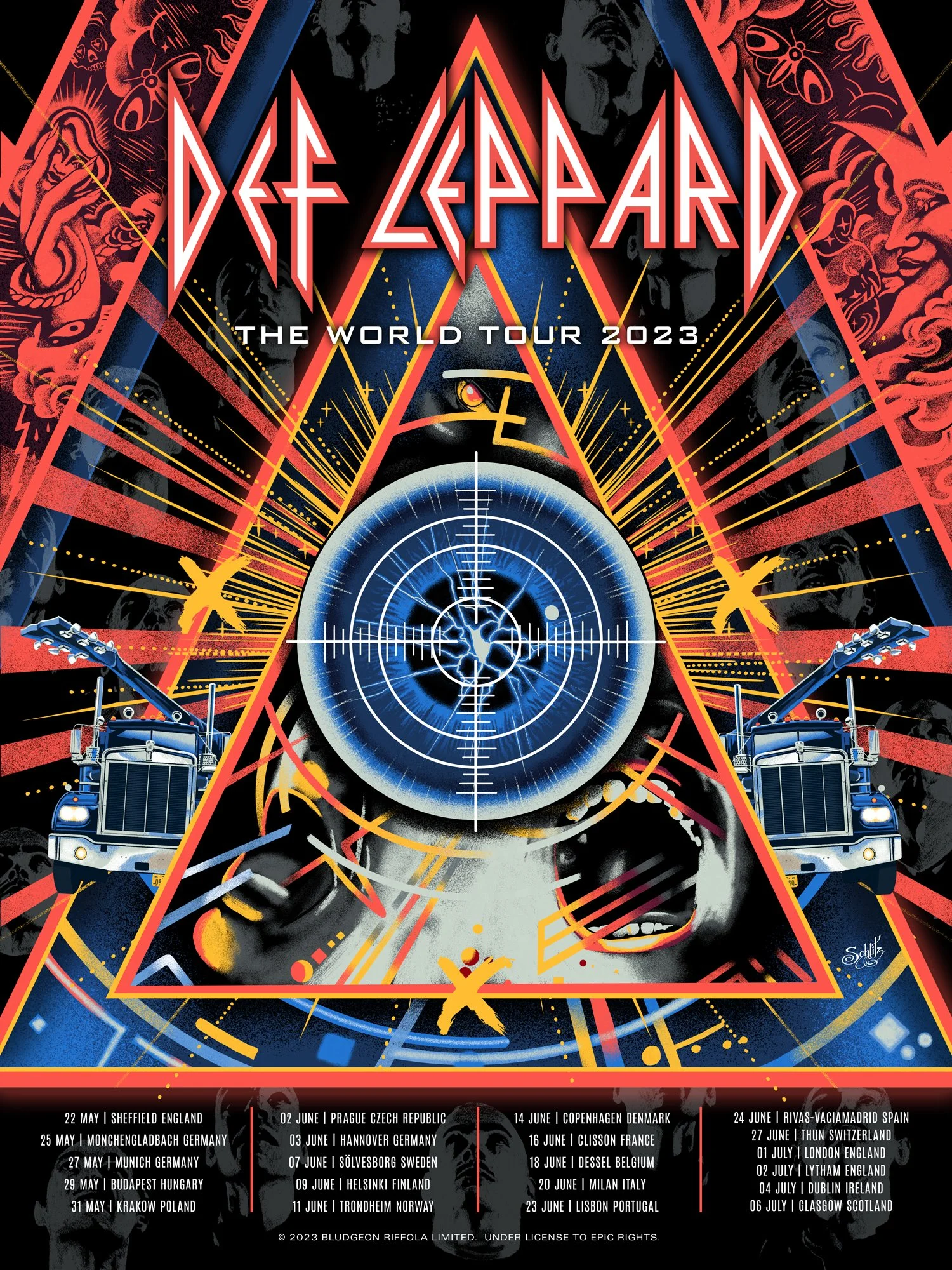 Concert Posters — Danny Schlitz Illustration