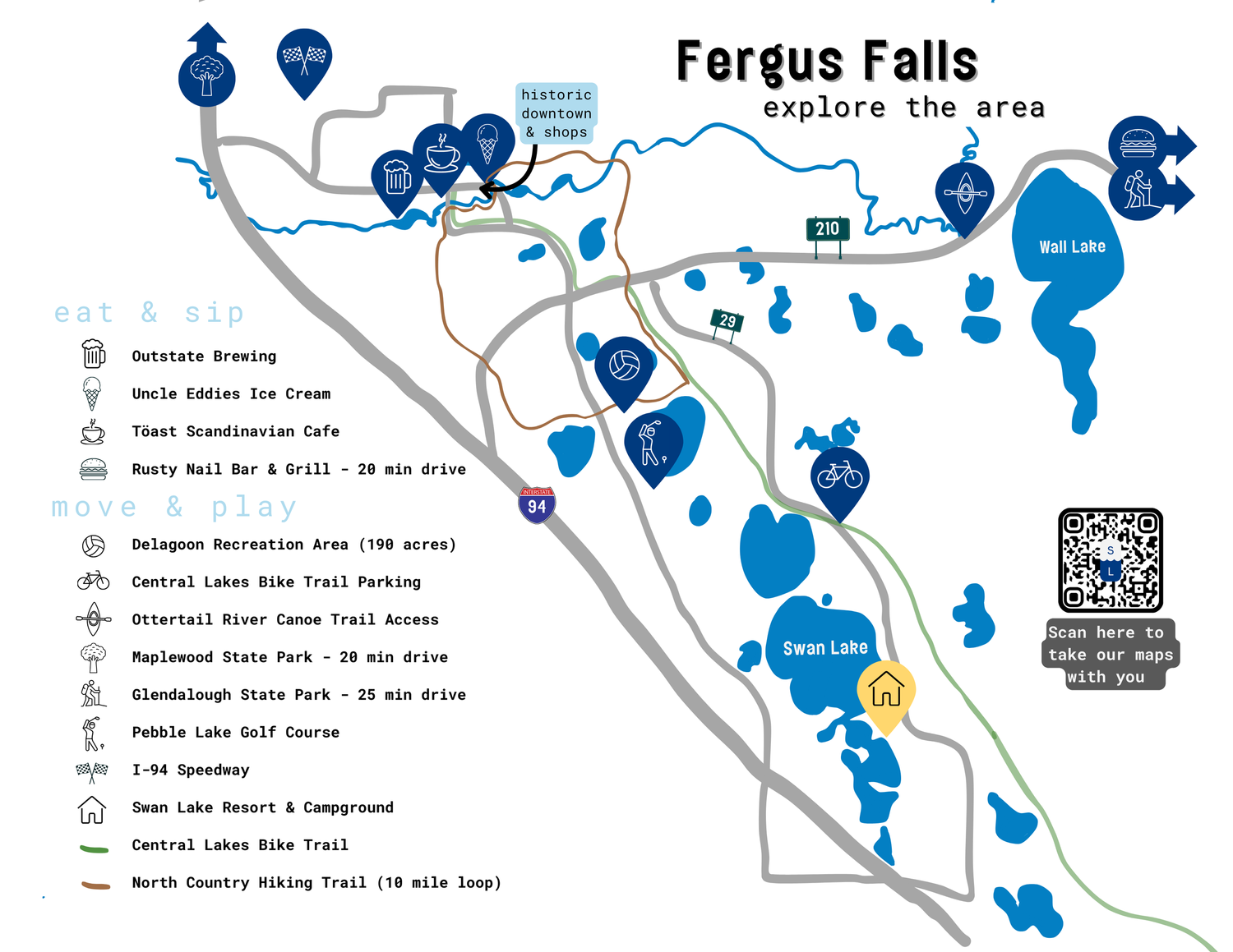 Maps — Swan Lake Resort & Campground