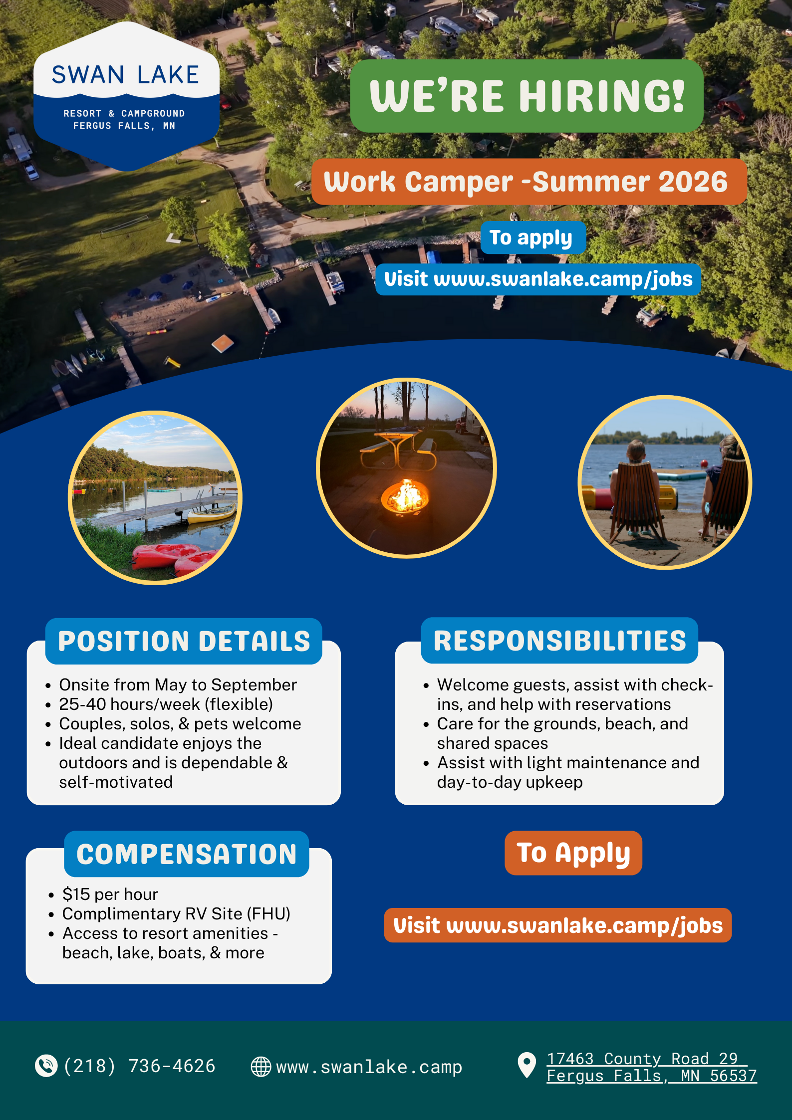 Seasonal Camping — Swan Lake Resort & Campground