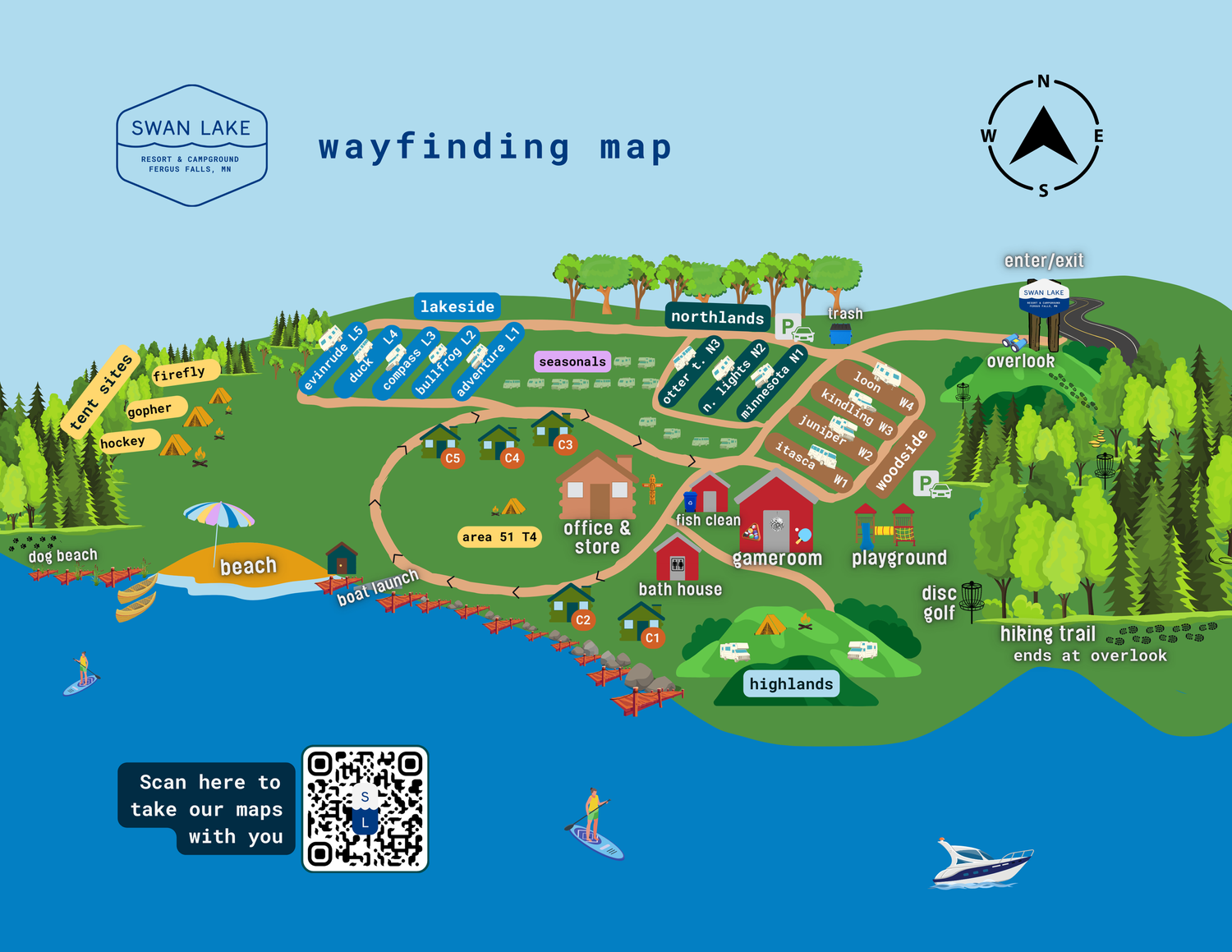 Maps — Swan Lake Resort & Campground