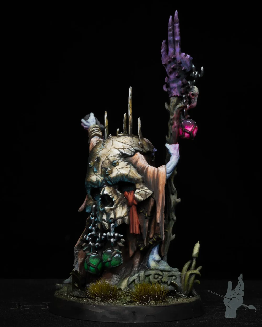 ORK KRULEBOYZ SHAMAN + GROT POT — Bb Miniatures