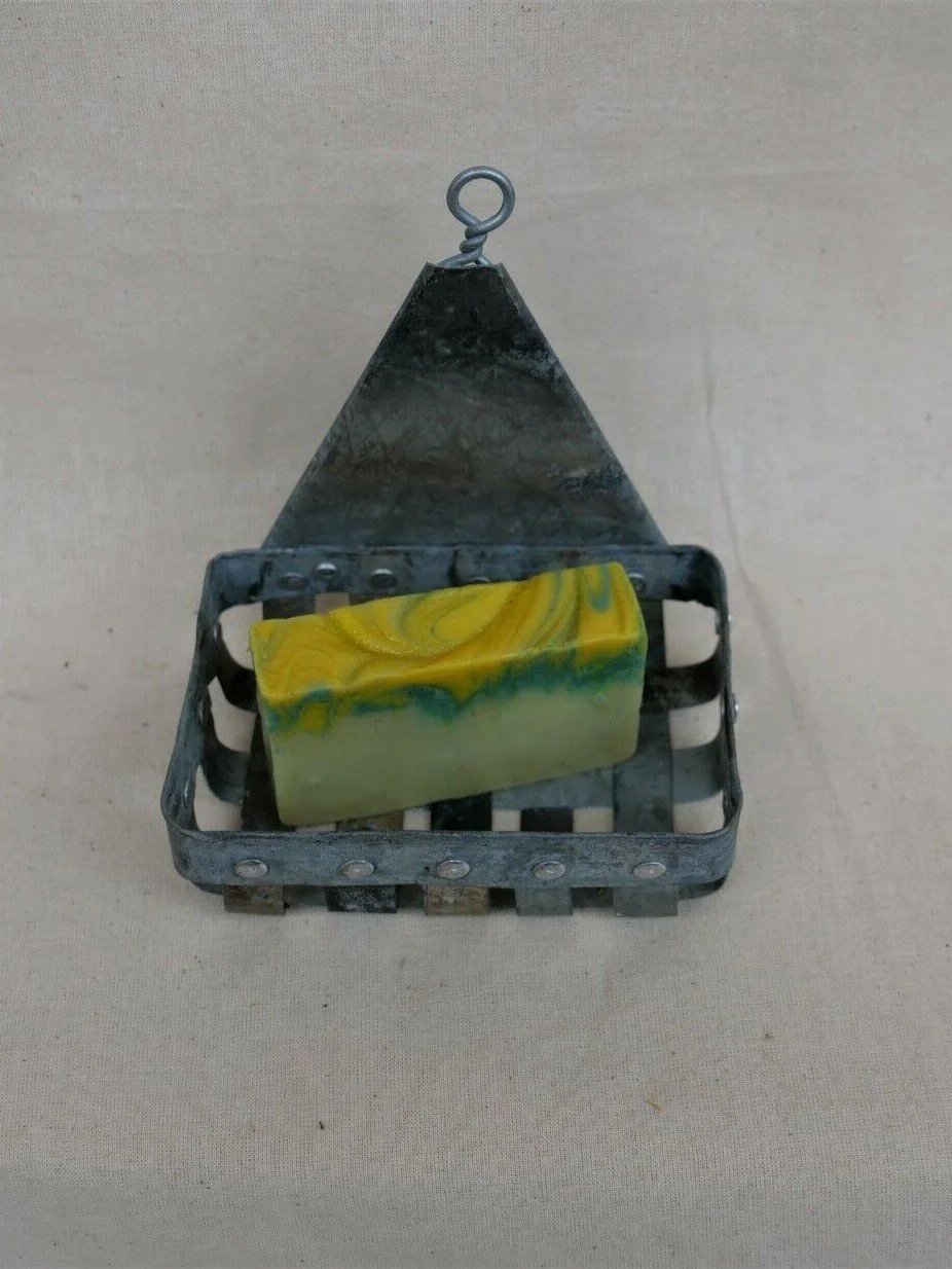 Handmade metal soap caddy — Peppercorn Products