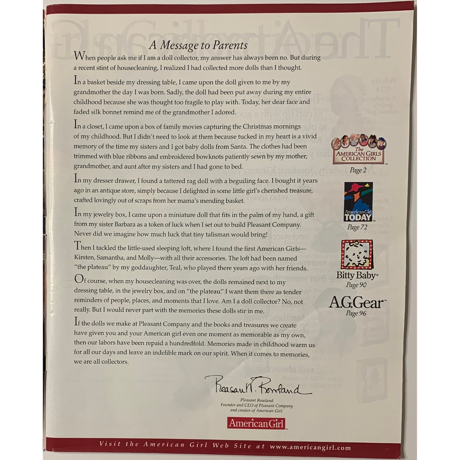 A Message to Parents from Pleasant T. Rowland — The Changnon Family ...